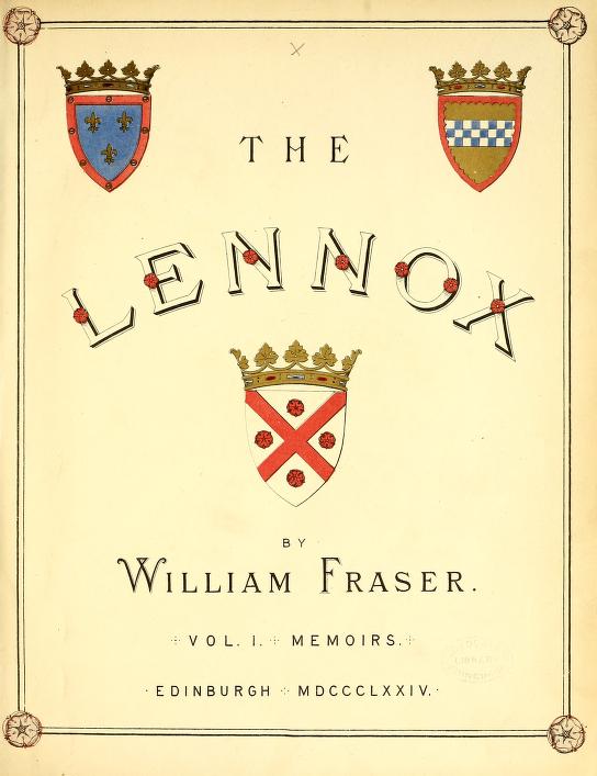 The Lennox Charters and Letters – Clan Lennox